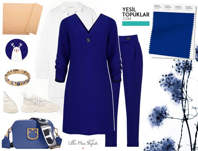 Pantone 2020 Klasik Mavi Nasıl Kombinlenir | Resimlerle Tesettür Giyim ...