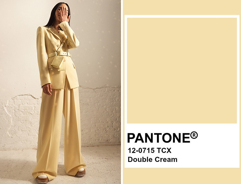 Stella McCartney Takım – Pantone 2021 Yaz Rengi Krema | Resimlerle ...