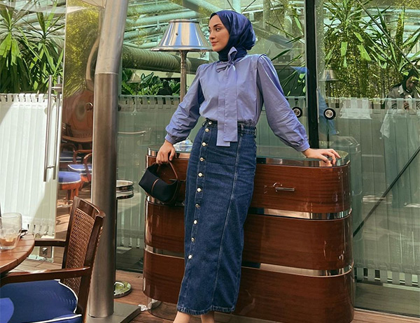 Sezonun En Güzel 10 Uzun Kot Etek Modeli